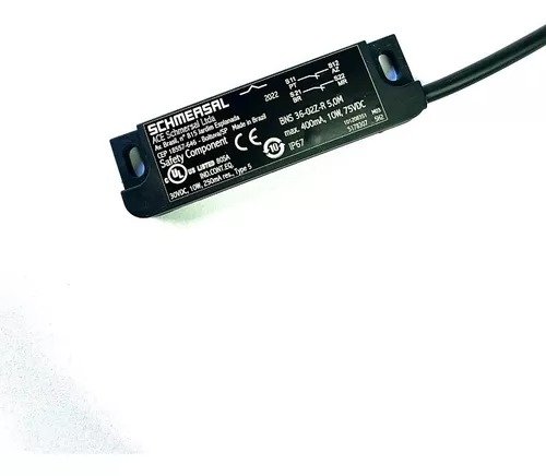 Sensor De Segurança Retangular Magnético 3m Bns 36-02/10Z-R