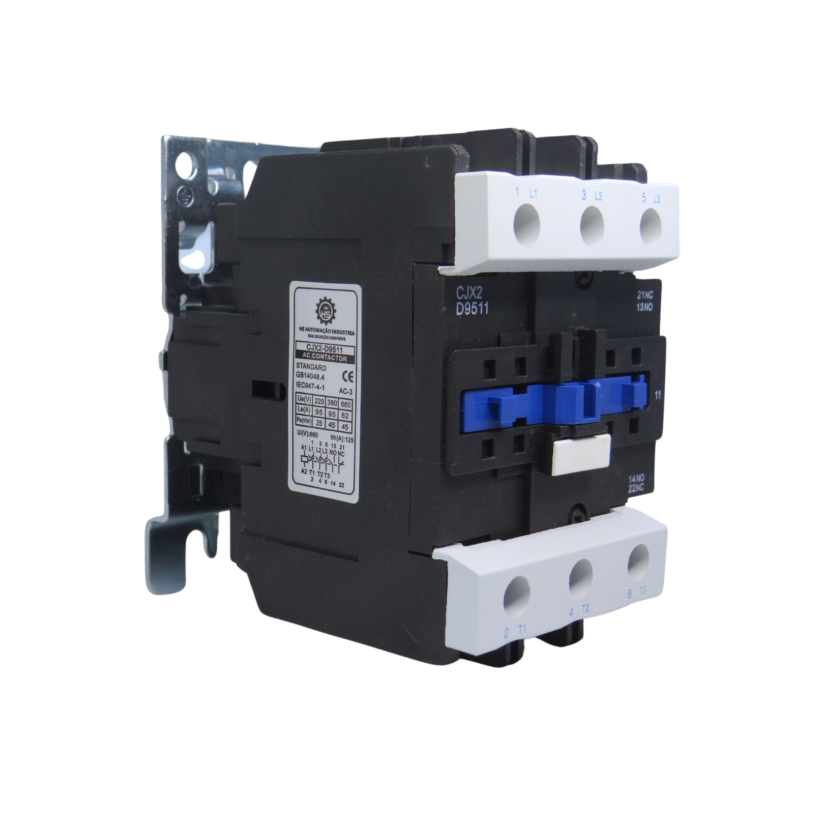 Contator Tripolar Cjx2 9511 95A 3p +1na + 1 nf - 220V